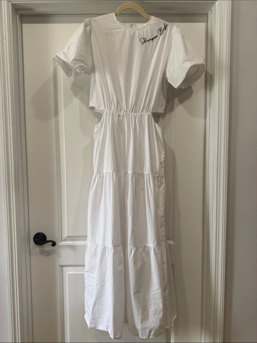 MONAT GLOBAL | Dresses | Monat Shampoo Babe White Cut Out Maxi Dress ...